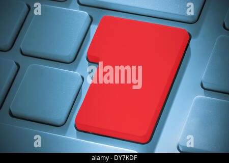 Keyboard with red Enter key Stock Photo - Alamy