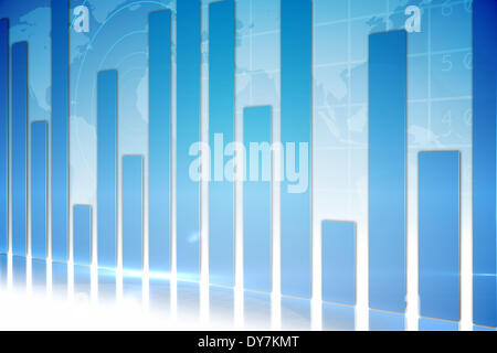 Global business graphic in blue Stock Photo - Alamy