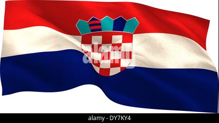 Croatia national flag Stock Photo - Alamy