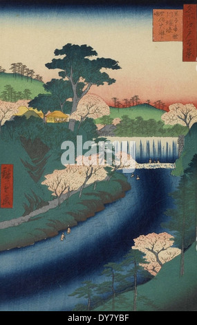 The Dam on the Otonashi River at Oji, Commonly Called "The Great ...