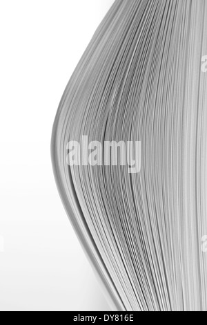 Stack of blank papers, partial view Stock Photo - Alamy