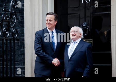 London, UK. 09th Apr, 2014. Irish President Michael Higgins State Visit ...