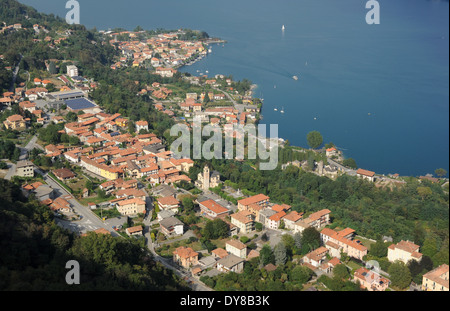 Italy, Piemont, Lake of Orta, Village of Orta, cafe banner Stock Photo ...
