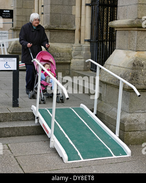 a temporary disabled ramp Stock Photo - Alamy