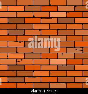 Brown brick wall background, cartoon brick wall for your design, 3d ...