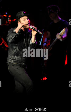 Toronto, Canada. 9th April 2014. American singer and song-writer Gavin ...