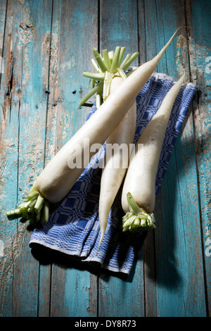 White beer radishes (Raphanus Stock Photo - Alamy