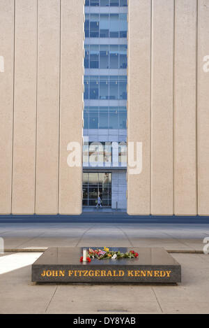 John F. Kennedy Memorial Plaza for JFK panorama landmark in Dallas ...