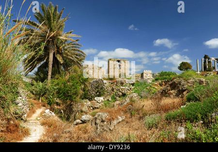 Temple of the Obelisks, Byblos archaeological site, Jbeil, Lebanon ...