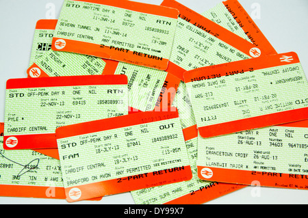 Pile of train tickets Stock Photo - Alamy
