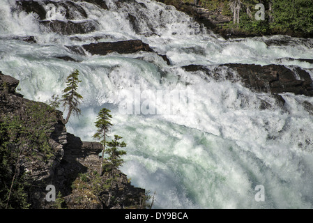 kinuseo falls, monkman, provincial park, BC, British Columbia, Canada ...