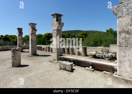 Abaton Enkoimeterion stoa west wing basement Sanctuary Asklepios ...