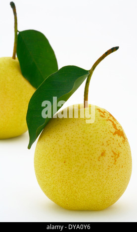 Two green pears Stock Photo - Alamy