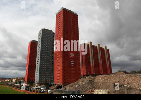 The now demolished Red Road Flats Glasgow 2009 Stock Photo - Alamy