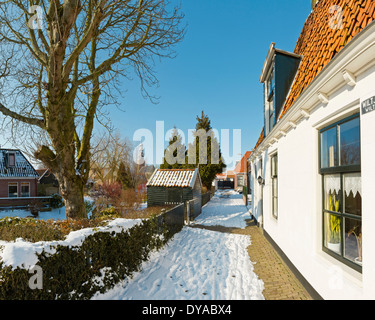 Netherlands, Holland, Europe, Friesland, Hindeloopen, lock, bridge ...