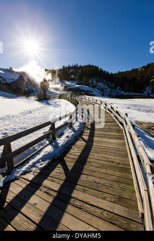 Mammoth Hot Springs in Yellowstone NP, USA Stock Photo - Alamy