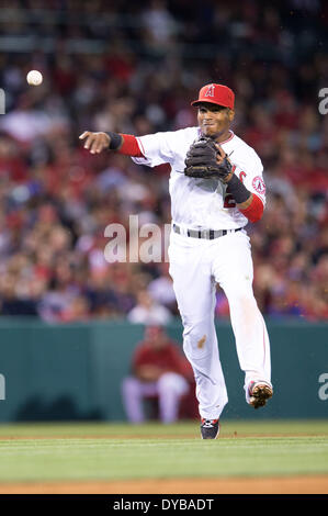 ANAHEIM, CA - APRIL 22: Los Angeles Angels pitcher Michael Darrell ...
