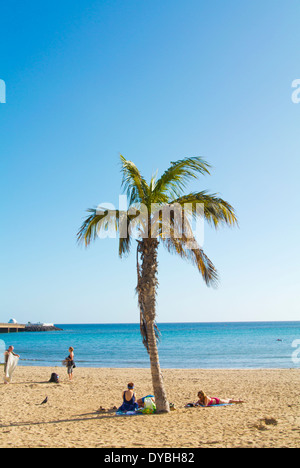 Arrecife Lanzarote Playa del Reducto beach Stock Photo - Alamy