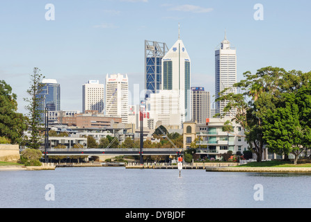 East Perth and Perth CBD across the Swan River, Perth, Western ...