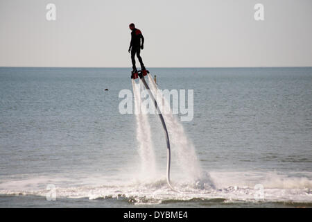 Kitesurfing from Bournemouth beach Stock Photo - Alamy