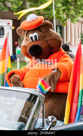 The A& W Root Beer mascot Stock Photo - Alamy