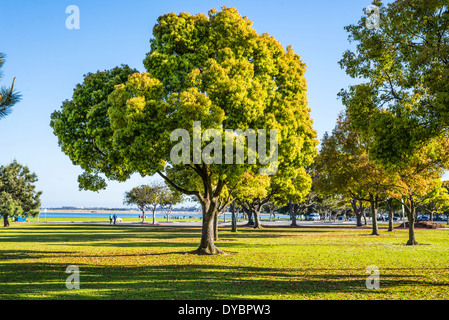 Crown Point Shores Park. San Diego, California, United States Stock ...