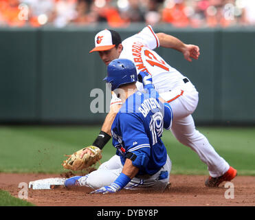 BALTIMORE, MD - APRIL 12: Toronto Blue Jays pitcher Mason Fluharty (68 ...