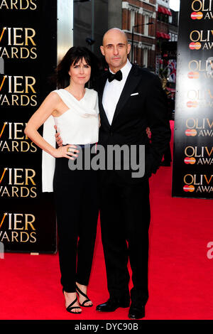 Liza Marshall and Mark Strong attends the EE British Academy Film ...
