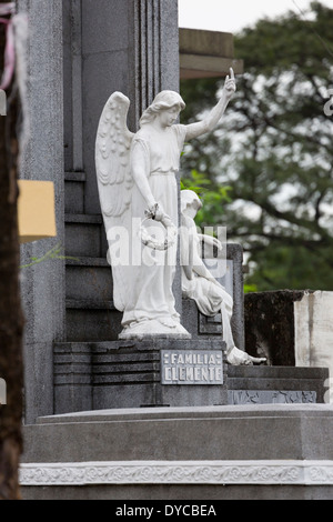 Typical Grave Sculpture on the North Cemetery in Manila, Philippines ...