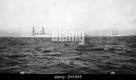 The USS Tennessee (BB-43), a Tennessee-class battleship, is pictured ...