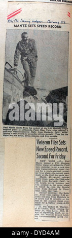 Paul Mantz, a renowned Hollywood stunt pilot, is captured in this ...