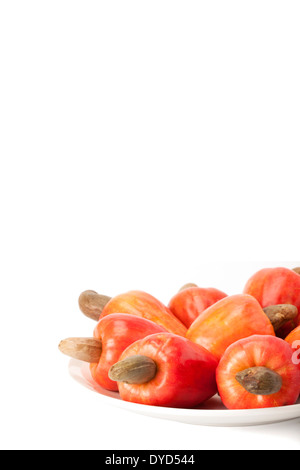 Fresh ripe Brazilian Caju Cashew fruit with path Stock Photo - Alamy