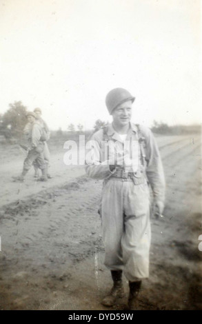 This photograph shows the 94th Infantry Division during World War II ...