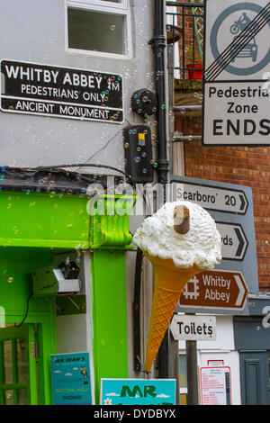 Whitby road sign in Whitby Yorkshire UK Stock Photo - Alamy