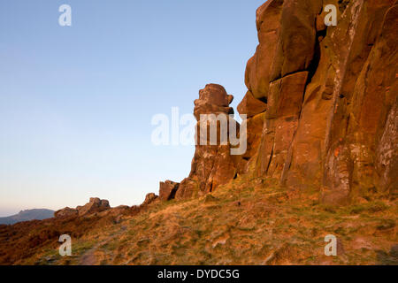 The Winking Eye rock, The Ramshaw rocks, Staffordshire, England, UK ...