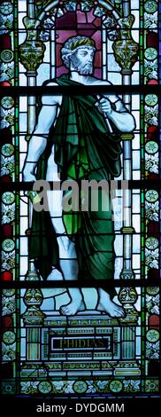 Phidias (480-430 BC). Greek sculptor. Statue by French sculptor Stock ...