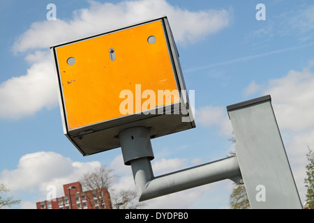 The rear view of a GATSO speed camera on the Uxbridge Road, outside ...