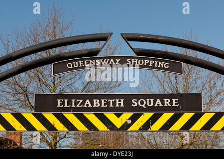 Elizabeth Square, Queensway, Bletchley, Buckinghamshire, England, UK ...