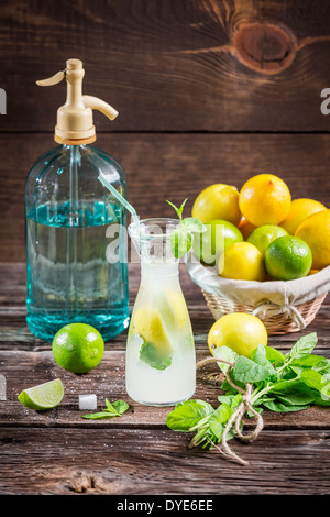 Sugar and citrus fruits for cold drink Stock Photo - Alamy