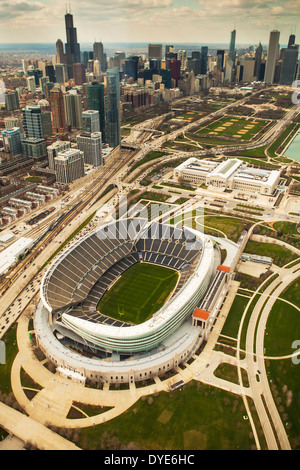 BUILDINGS Chicago Illinois Soldier Field redesigned football field home ...