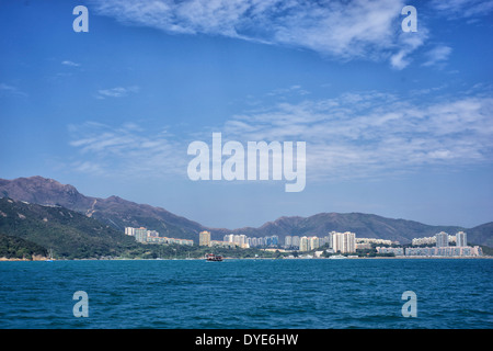 Hong Kong Discovery Bay viewed from Peng Chau Stock Photo - Alamy