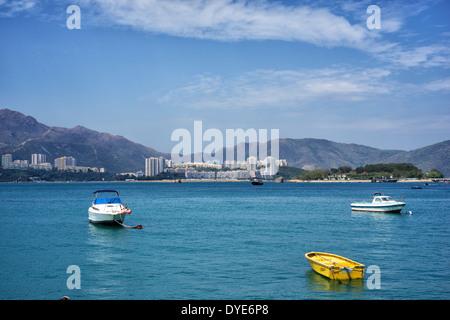 Hong Kong Discovery Bay viewed from Peng Chau Stock Photo - Alamy