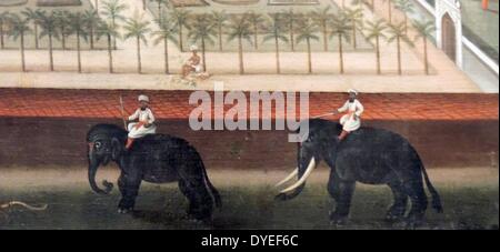 Detail of The Trading Post of the Dutch East India Company in Hooghly ...