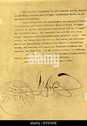 Kaiser Wilhelm II of Germany, c. 1918. After the collapse of German ...