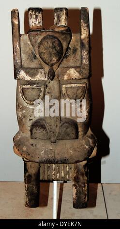 Wooden Otobo Masquerade Mask 1950. Worn by the Kalabari people. Nigeria ...