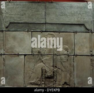 Detail from wall relief of Assyrian warships 700-692 BCE From Nineveh ...