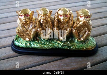 The Four Wise Monkeys: Do no evil; See no evil; Hear no evil; Speak no ...