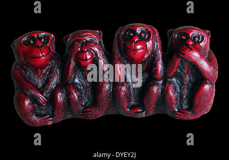 The Four Wise Monkeys: Do no evil; See no evil; Hear no evil; Speak no ...
