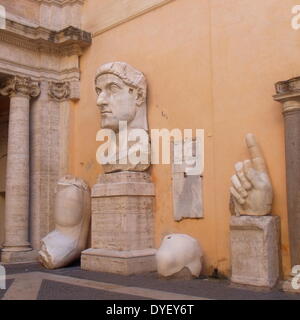 The Colossus of Constantine, an acrolithic statue that once occupied ...