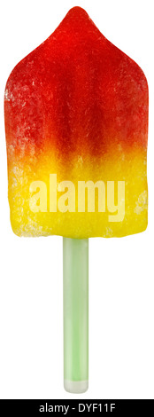 Frozen chocolate ice lolly on a white background Stock Photo - Alamy